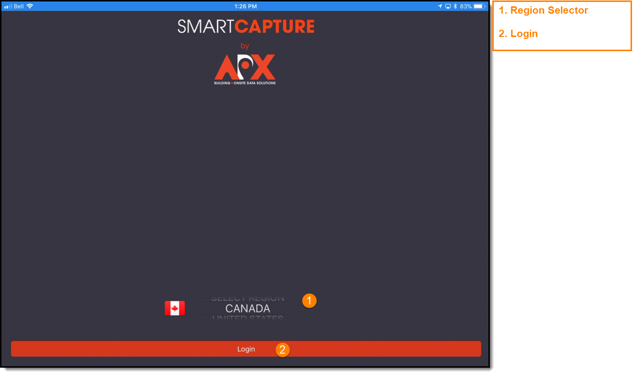 SmartCapture Login/Logout